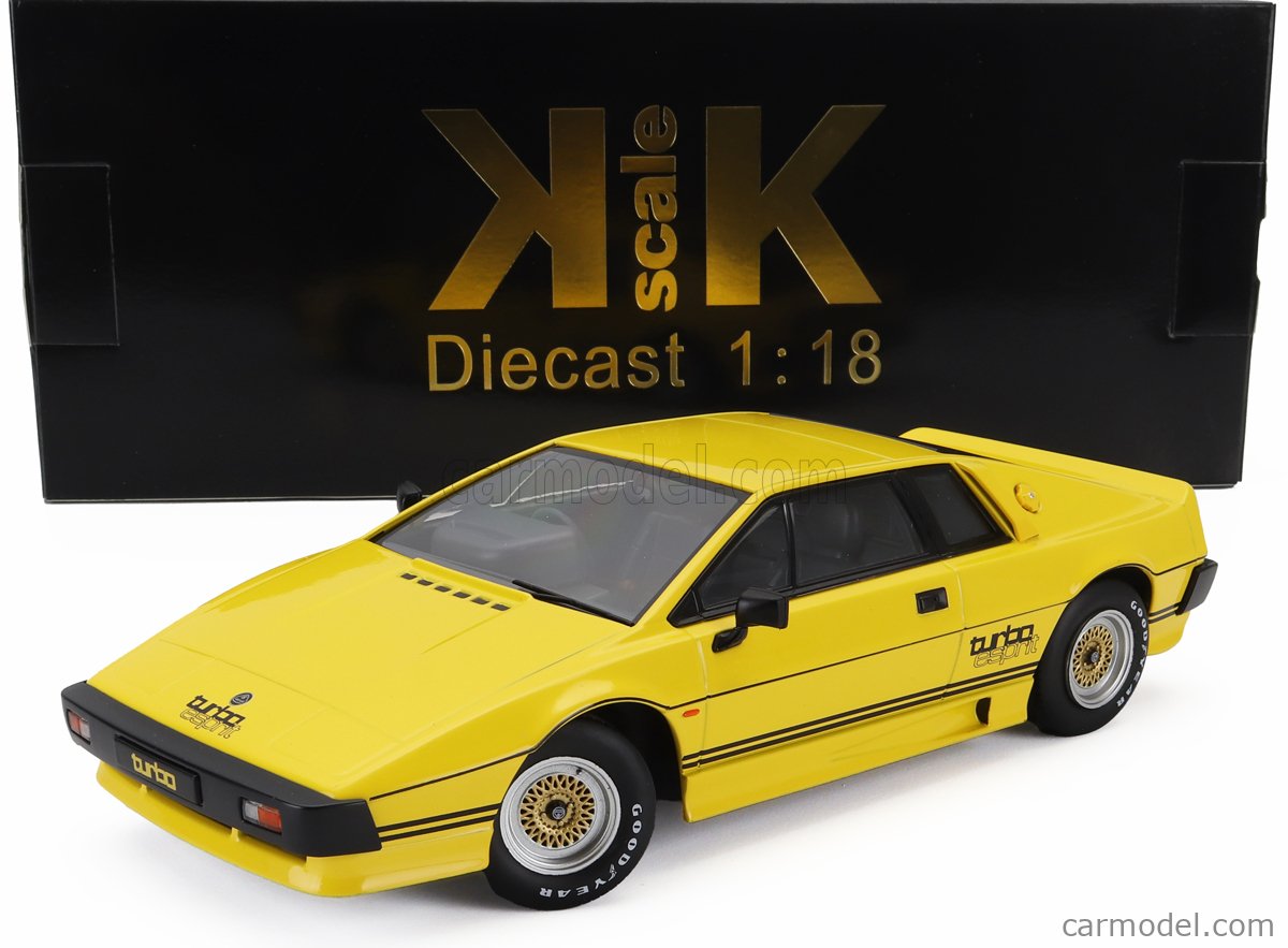 KK-SCALE KKDC181195 Scale 1/18 | LOTUS ESPRIT TURBO 1981 YELLOW BLACK