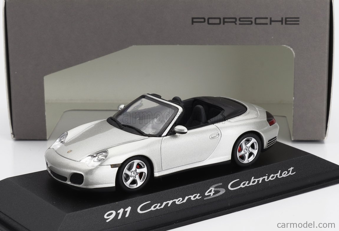 MINICHAMPS WAP02010014 Scale 1/43 | PORSCHE 911 996 4S CABRIOLET 2003 SILVER