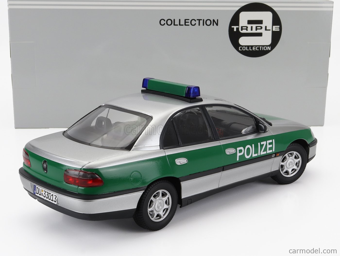 TRIPLE9 T9-1800435 Scale 1/18 | OPEL OMEGA B GERMANY POLIZEI 1996 GREEN ...