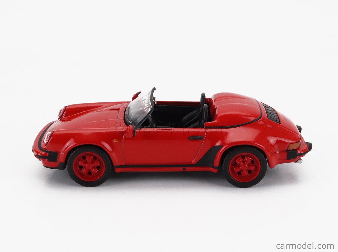 SCHUCO 35081 Scale 1/43 | PORSCHE 911 SPEEDSTER CABRIOLET OPEN 1989 RED