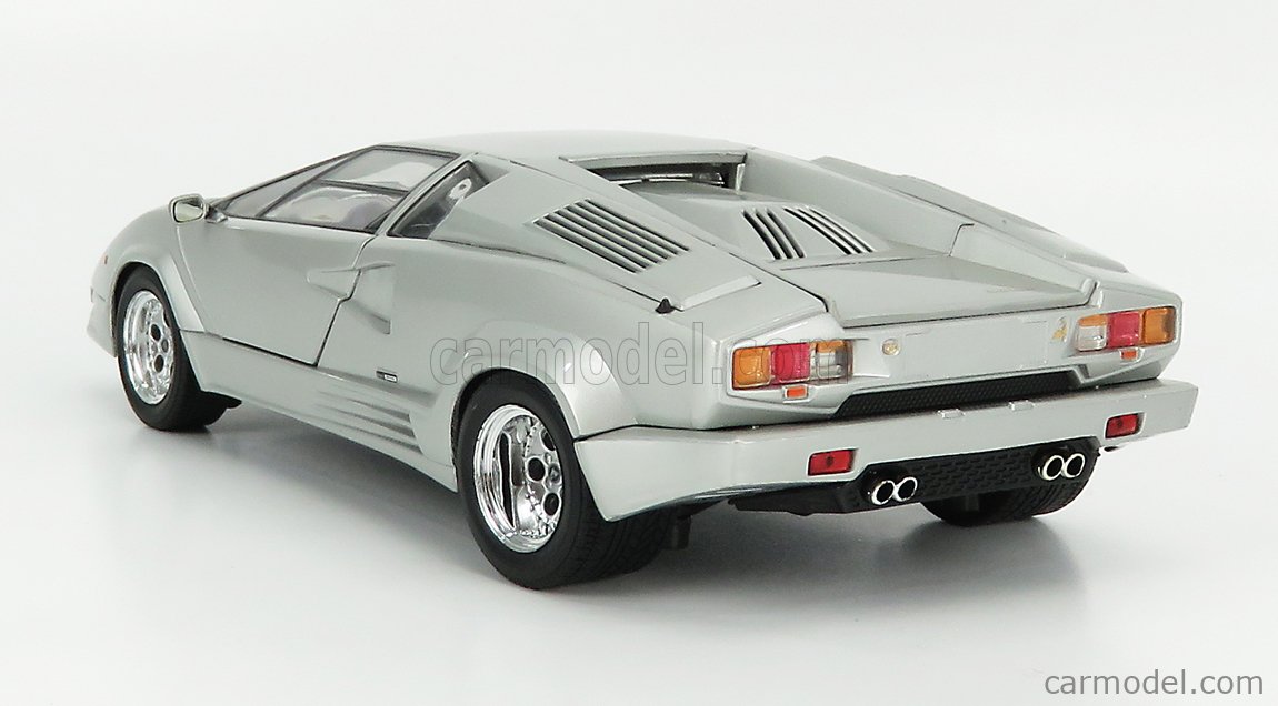 RICKO 32141 Scale 1/18 | LAMBORGHINI COUNTACH 25th ANNIVERSARY 1989 SILVER