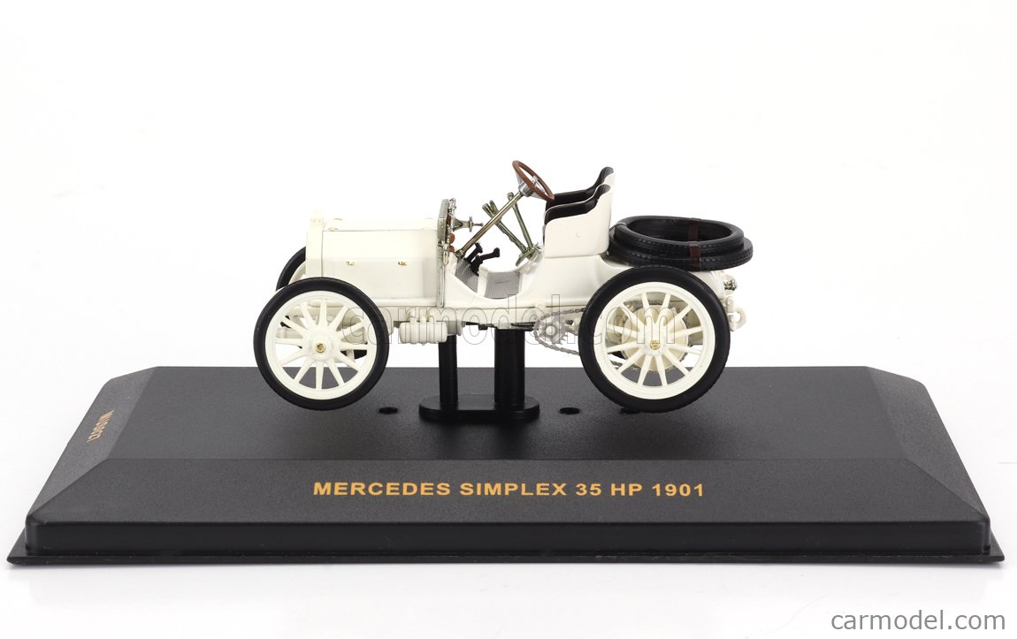 IXO-MODELS MUS027 Masstab: 1/43 | MERCEDES BENZ SIMPLEX 35HP 1901 WHITE