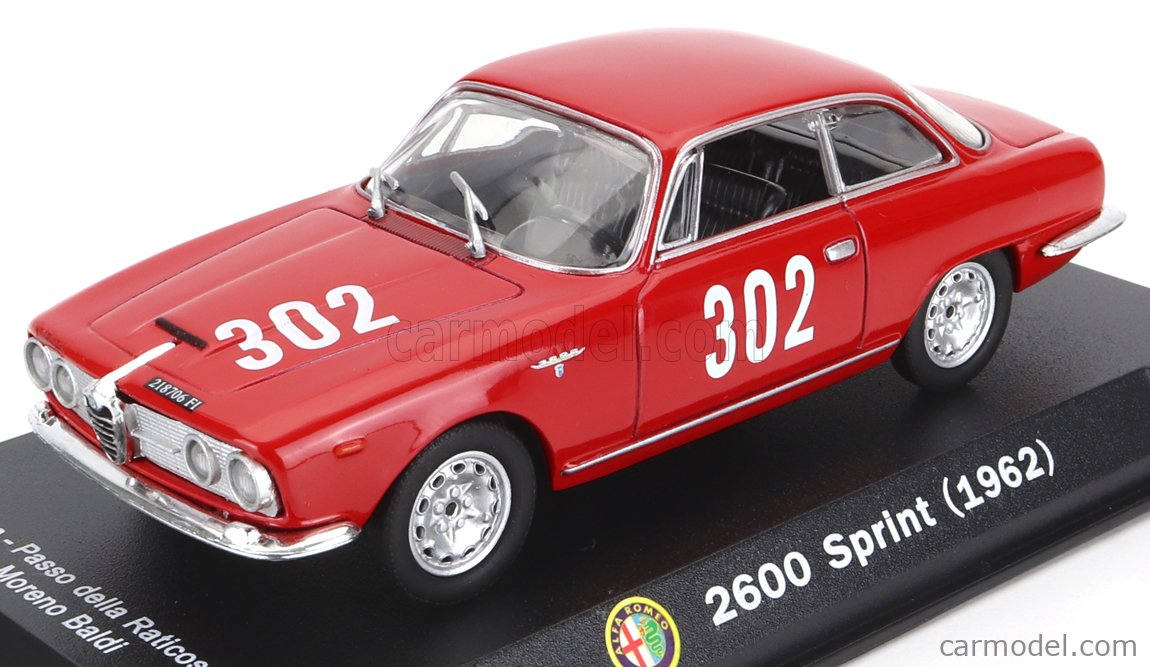 EDICOLA ALFAC066 Scale 1/43 | ALFA ROMEO 2600 SPRINT N 302 rally PASSO ...