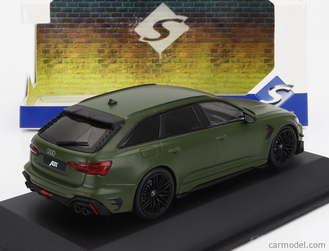 SOLIDO 4310704 Scale 1/43 | AUDI A6 RS6-R ABT AVANT SW STATION WAGON 2022 OLIVE GREEN