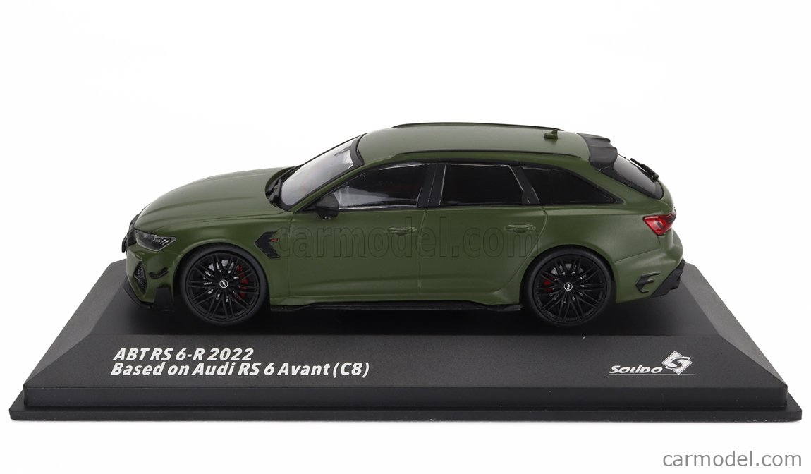 SOLIDO 4310704 Scale 1/43 | AUDI A6 RS6-R ABT AVANT SW STATION WAGON 2022 OLIVE GREEN