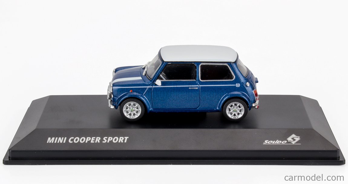 SOLIDO 4316602 Scale 1/43 | MINI COOPER S 1994 BLUE WHITE