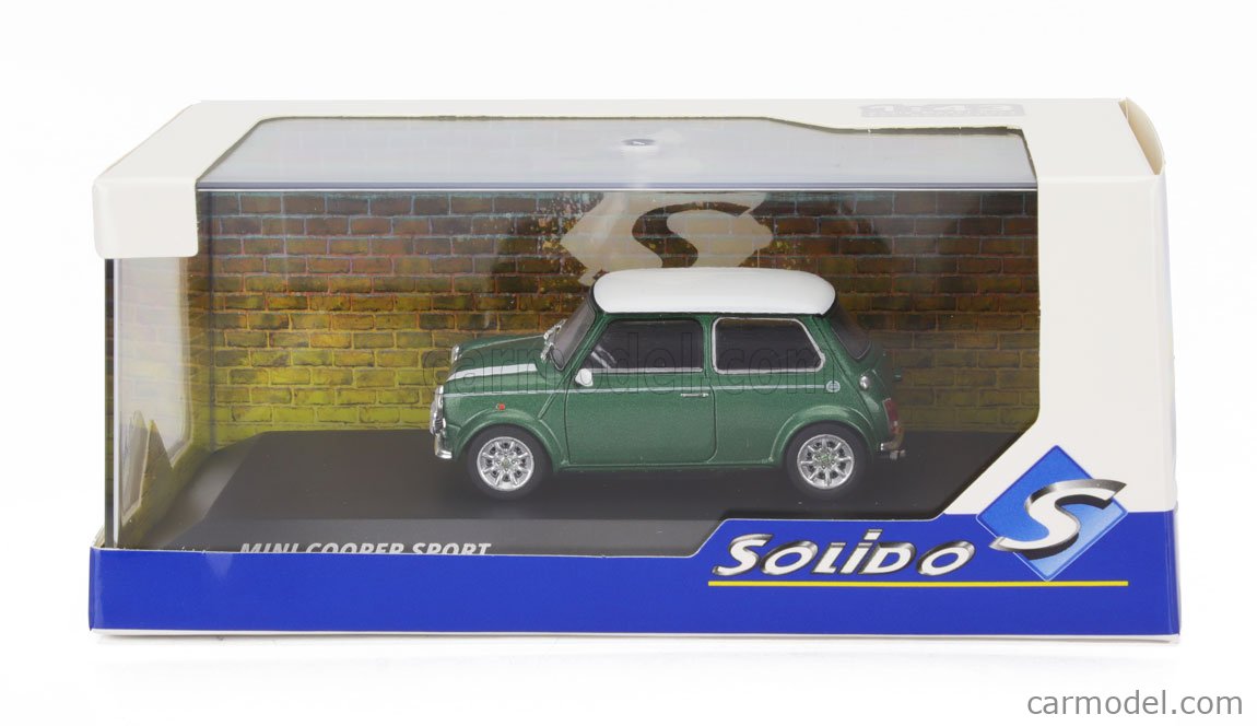 SOLIDO 4316601 Scale 1/43 | MINI COOPER S 1994 GREEN WHITE