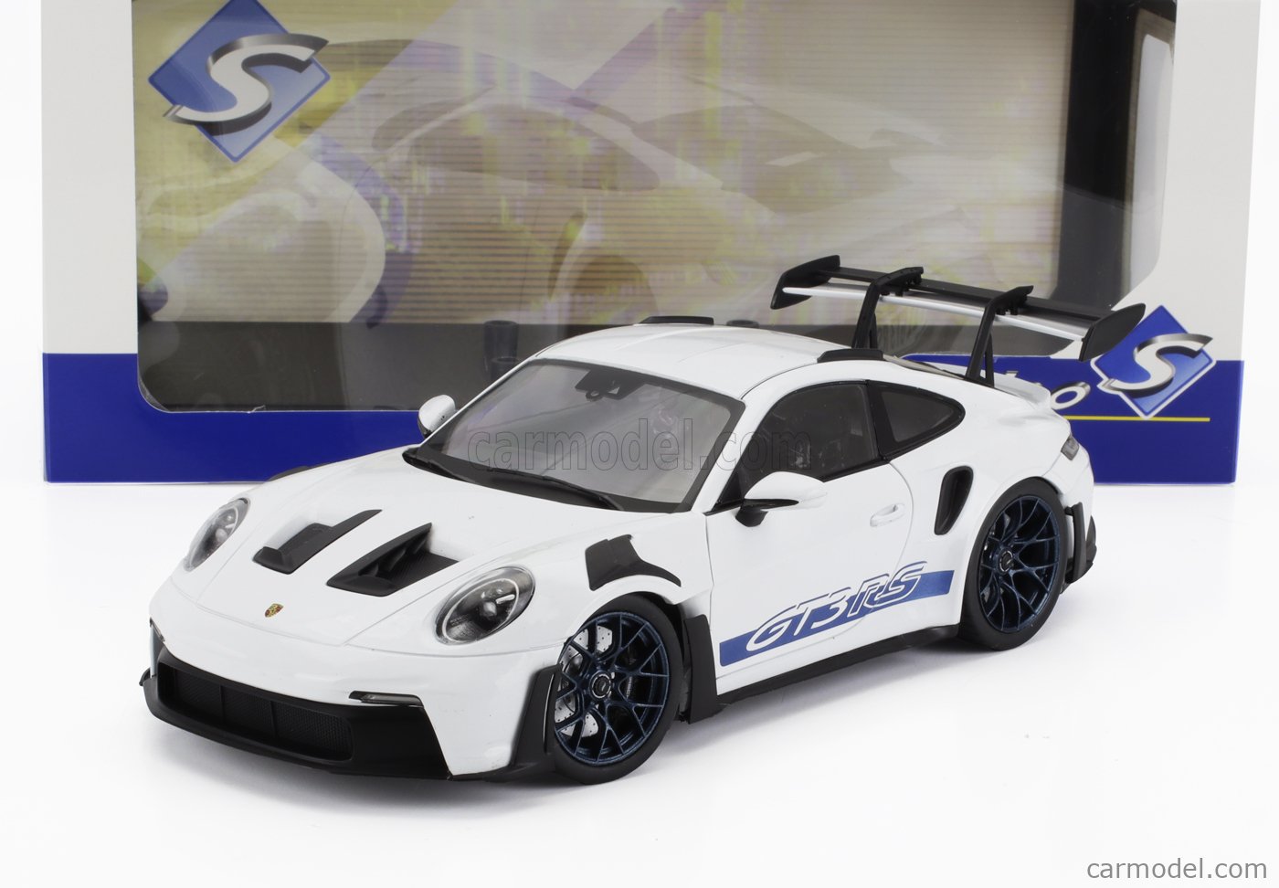 SOLIDO 1812102 Масштаб 1/18 | PORSCHE 911 992 GT3 RS COUPE 2024 WHITE