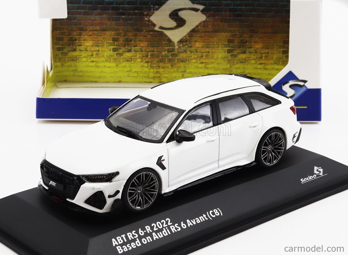 SOLIDO 4310710 Scale 1/43 | AUDI A6 RS6-R ABT AVANT SW STATION WAGON 2022 WHITE