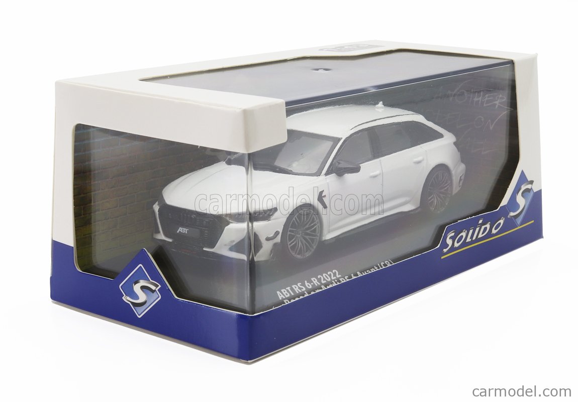 SOLIDO 4310710 Scale 1/43 | AUDI A6 RS6-R ABT AVANT SW STATION WAGON 2022 WHITE