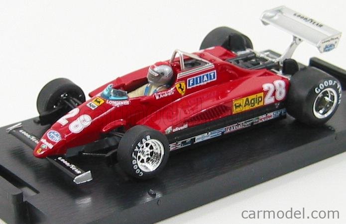 BRUMM R288-CH Scale 1/43 | FERRARI F1 126C2 N 28 3rd ITALY GP 1982 ...