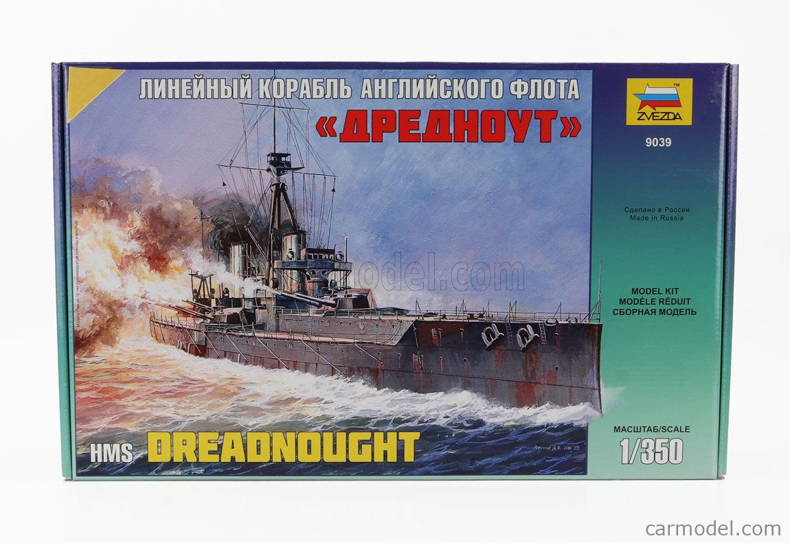 ZVEZDA 9039 Scale 1/350 | HMS BATTLESHIP DREADNOUGHT 1906