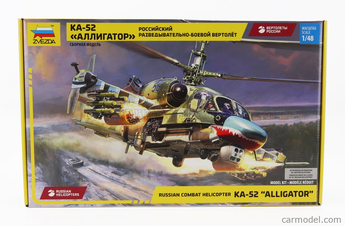 ZVEZDA 4830 Escala 1/48 | KAMOV KA-52 ALLIGATOR MILITARY RUSSIAN ...