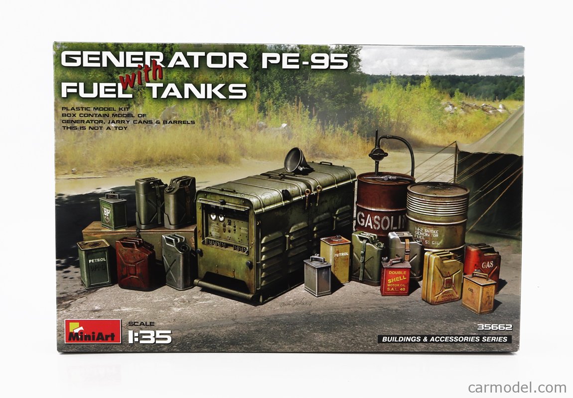 MINIART 35662 Scale 1/35 | ACCESSORIES GENERATOR PE-95 WITH FUEL TANKS
