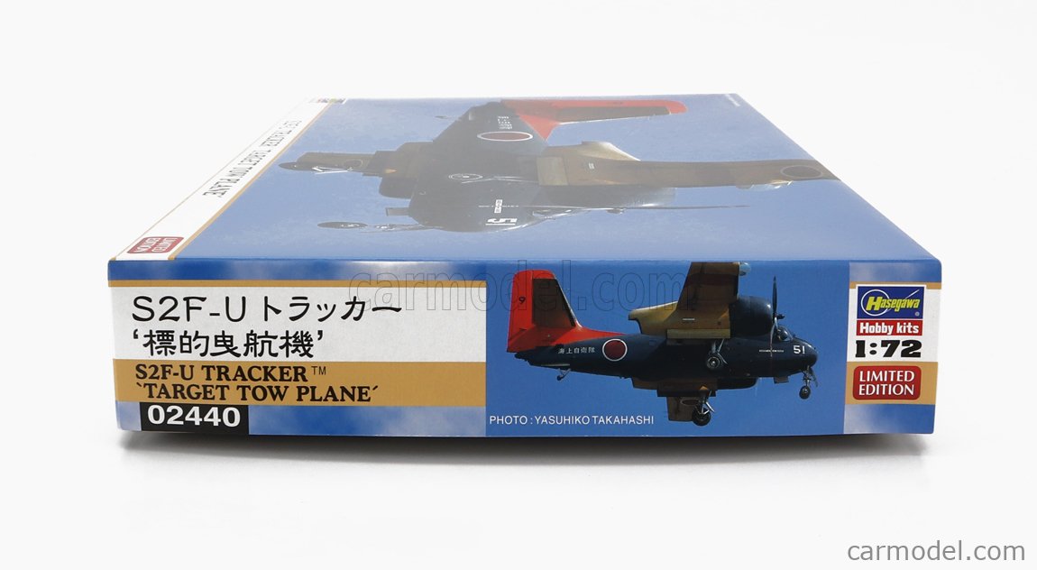 HASEGAWA 02440 Scale 1/72 | GRUMMAN S2F-U TRACKER MILITARY AIRPLANE 1962