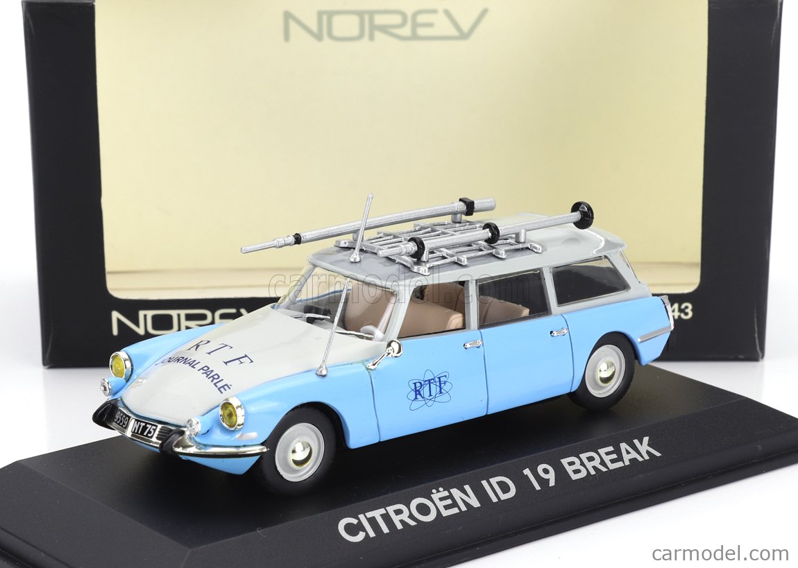 NOREV 158066 Scale 1/43 | CITROEN ID19 BREAK RTF JOURNAL PARLE 1964 ...
