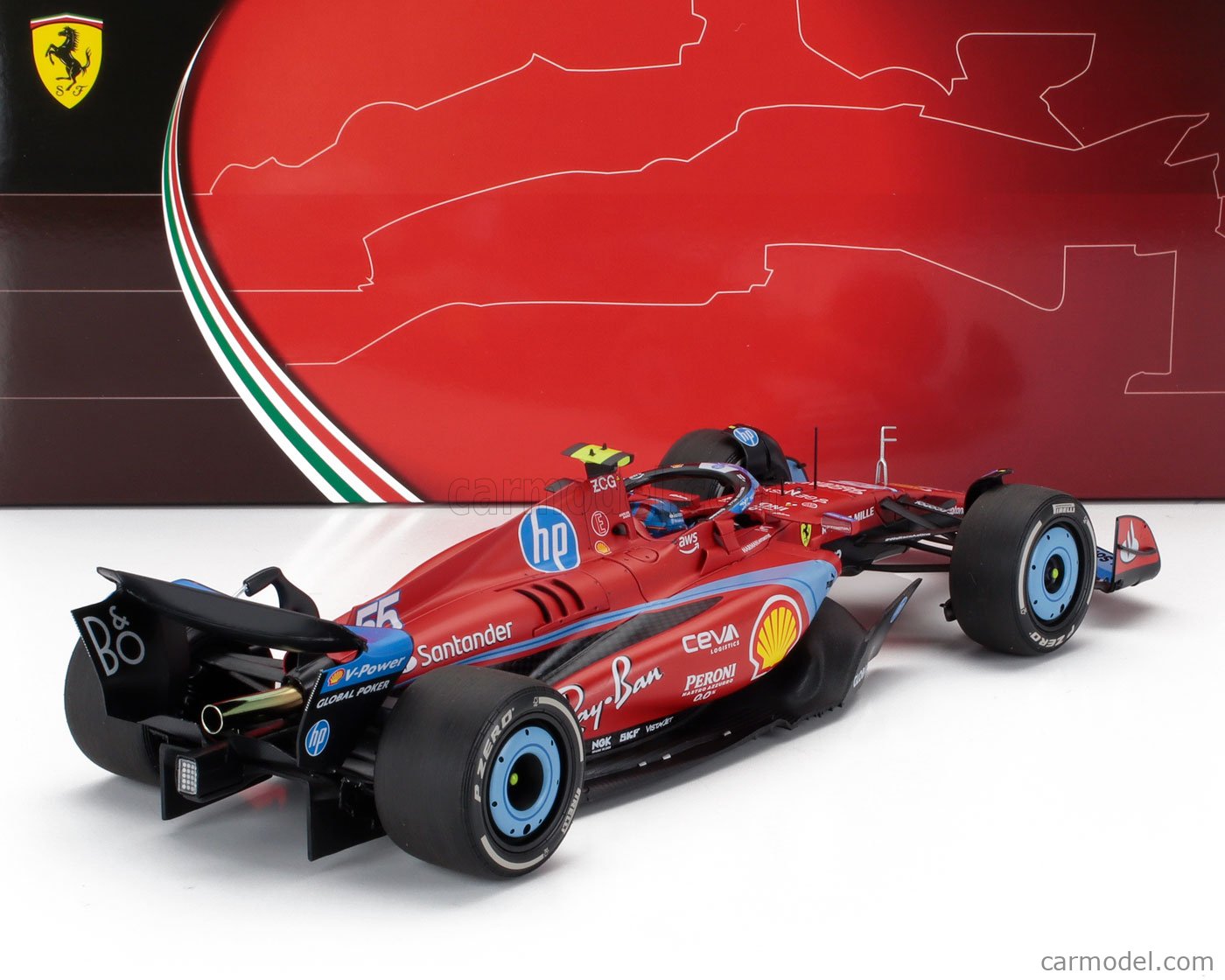 BBR-MODELS BBR241855B Scale 1/18 | FERRARI F1 SF-24 TEAM SCUDERIA ...