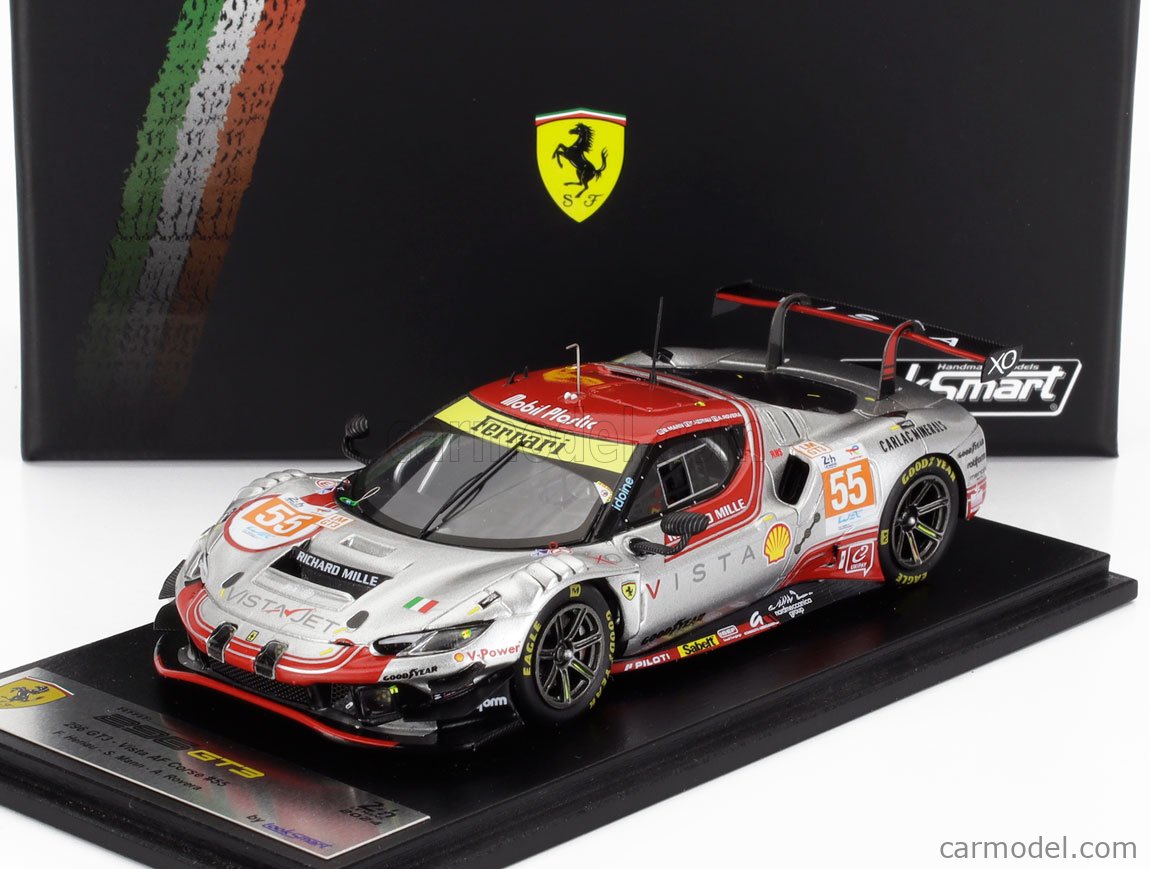 LOOKSMART LSLM185 Scale 1/43 | FERRARI 296 GT3 3.0L TURBO V6 TEAM VISTA AF CORSE N 55 24h LE ...