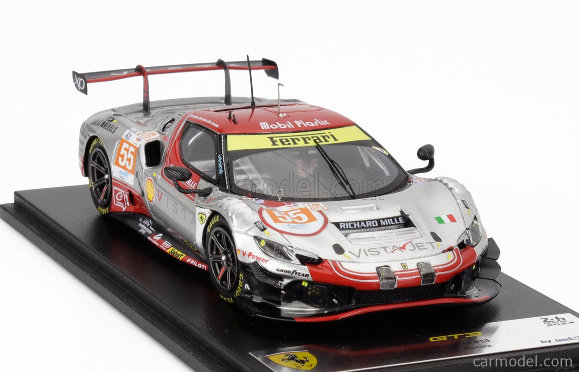 LOOKSMART LSLM185 Scale 1/43 | FERRARI 296 GT3 3.0L TURBO V6 TEAM VISTA AF CORSE N 55 24h LE ...
