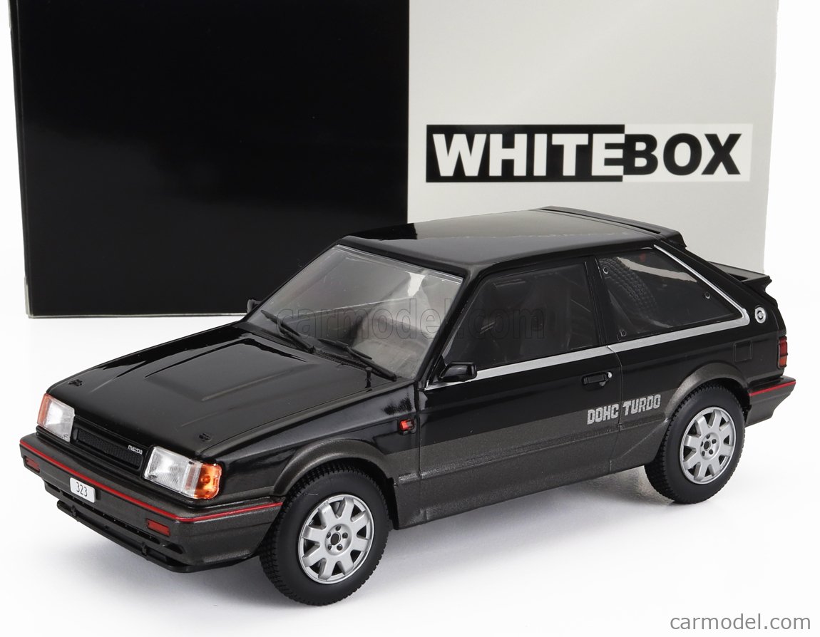 WHITEBOX WB124222 Scale 1/24 | MAZDA 323 4WD TURBO 1989 BLACK