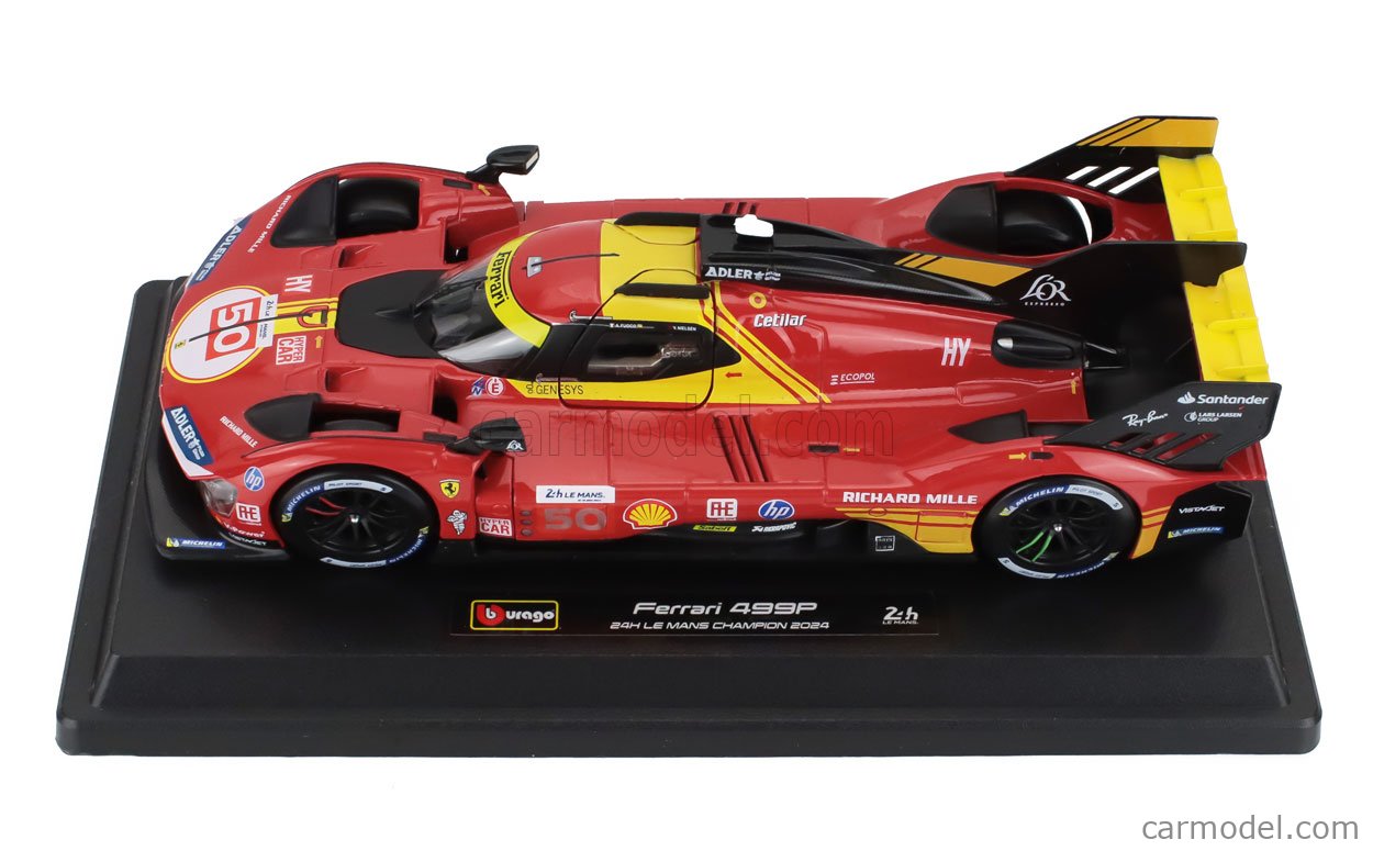 BURAGO 18-26312-50 Echelle 1/24 | FERRARI 499P 3.0L TURBO V6 TEAM ...