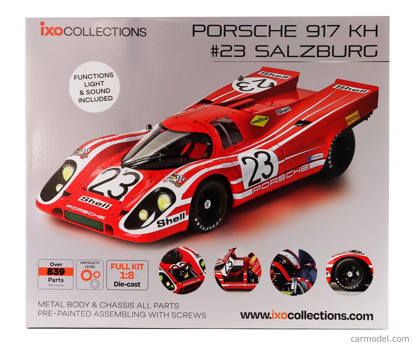 IXO-MODELS 20010119 Scala 1/8 | PORSCHE 917K 4.9L TEAM SALZBURG N 23 ...