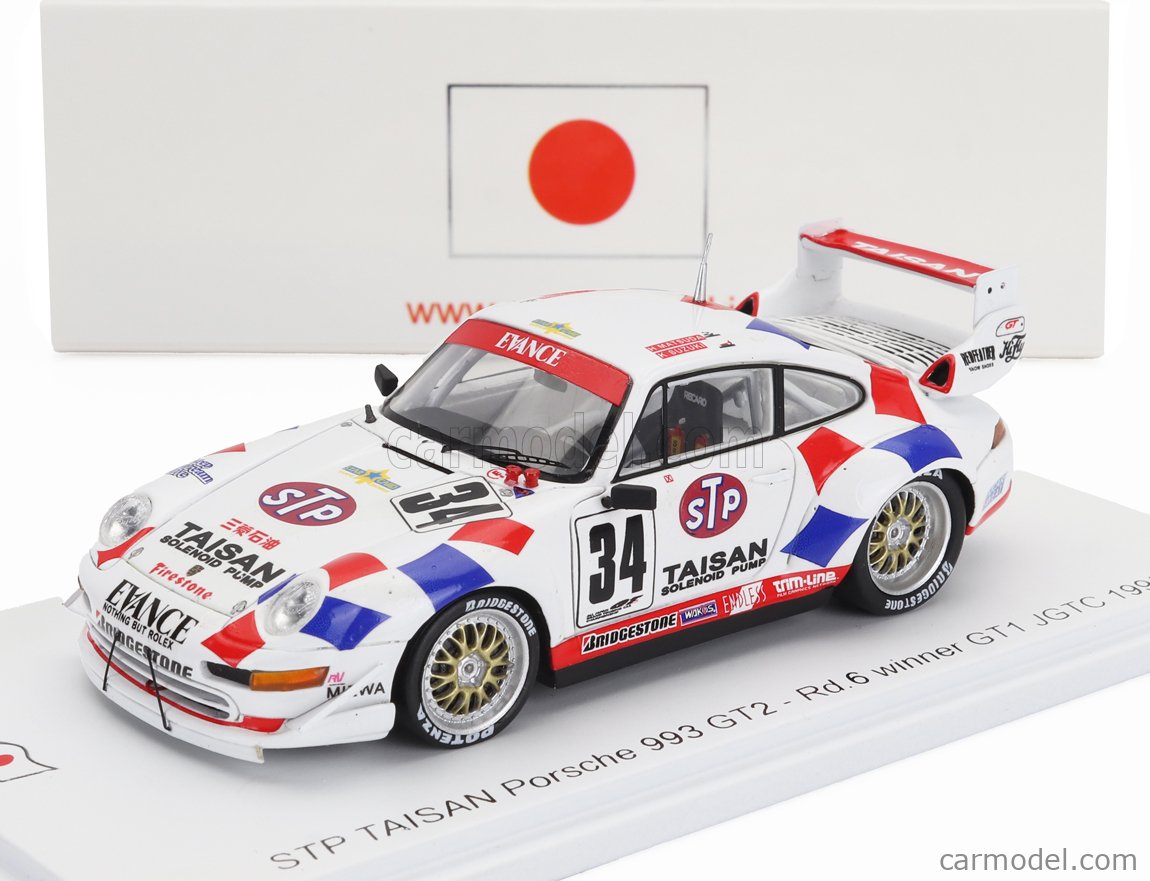 SPARK-MODEL SJ153 Scale 1/43 | PORSCHE 911 993 GT2 TEAM STP TAISAN N 34 ...
