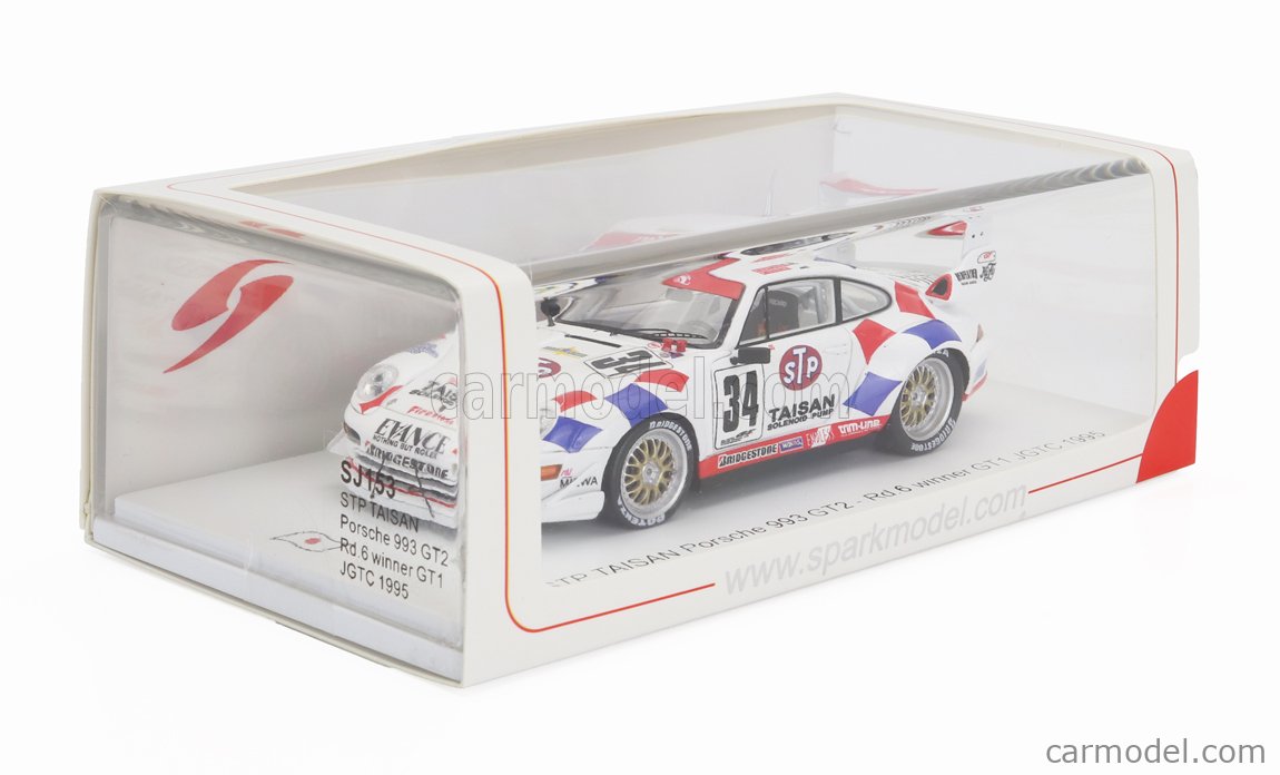 SPARK-MODEL SJ153 Scale 1/43 | PORSCHE 911 993 GT2 TEAM STP TAISAN N 34 ...