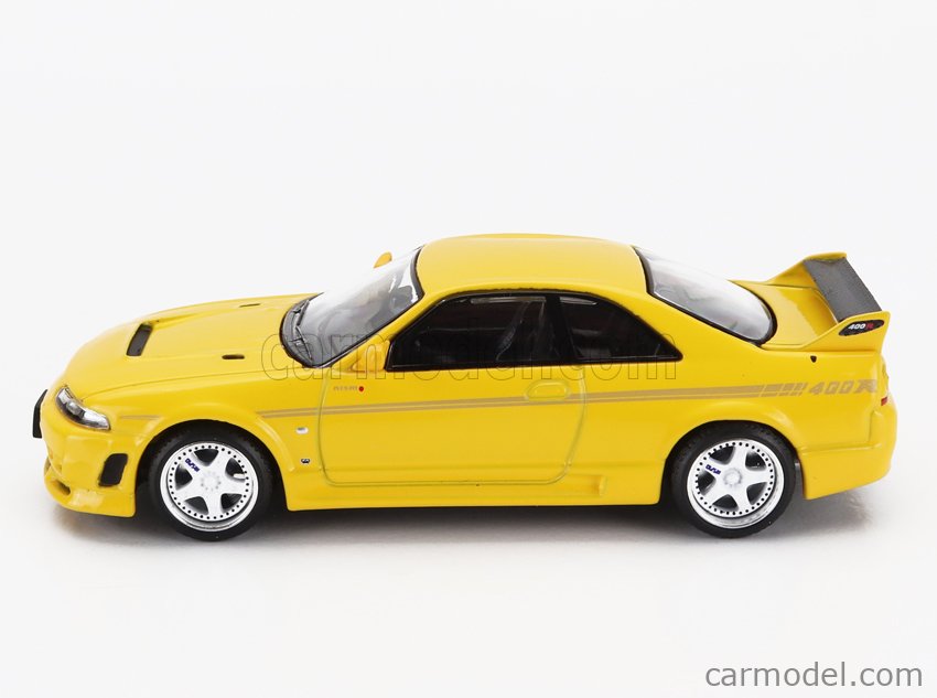POP-RACE-LIMITED PR640053 Scale 1/64 | NISSAN SKYLINE GT-R (R33) NISMO 400R COUPE 1997 YELLOW