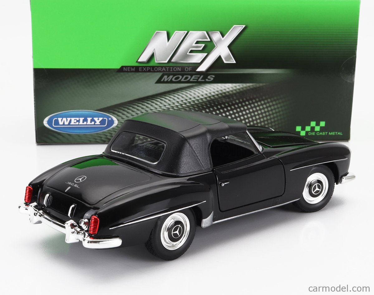 WELLY WE24118HBK Scale 1/24 | MERCEDES BENZ 190SL CABRIOLET CLOSED 1955 ...