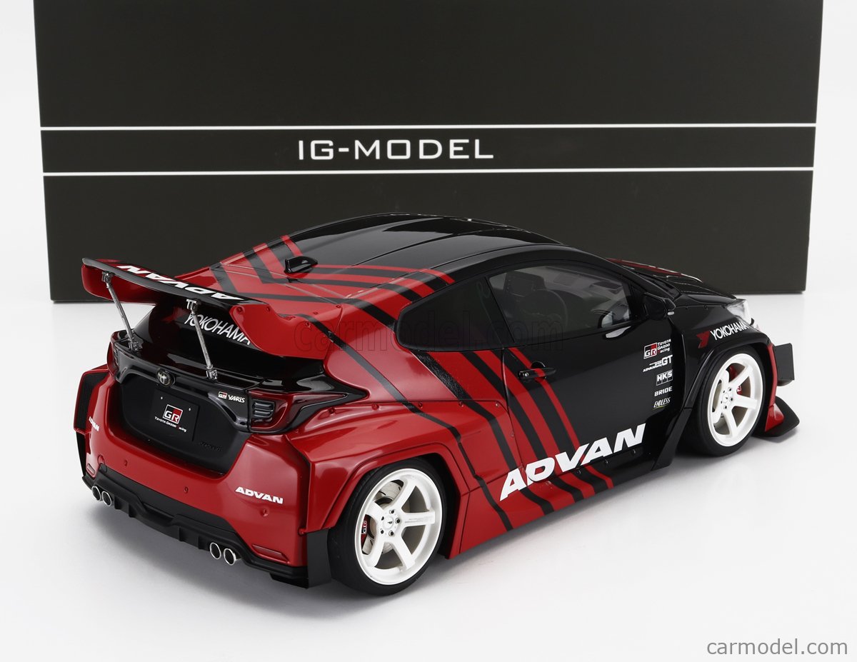 IGNITION-MODEL IG2905 Scale 1/18 | TOYOTA YARIS GR PANDEM (4BA) ADVAN ...