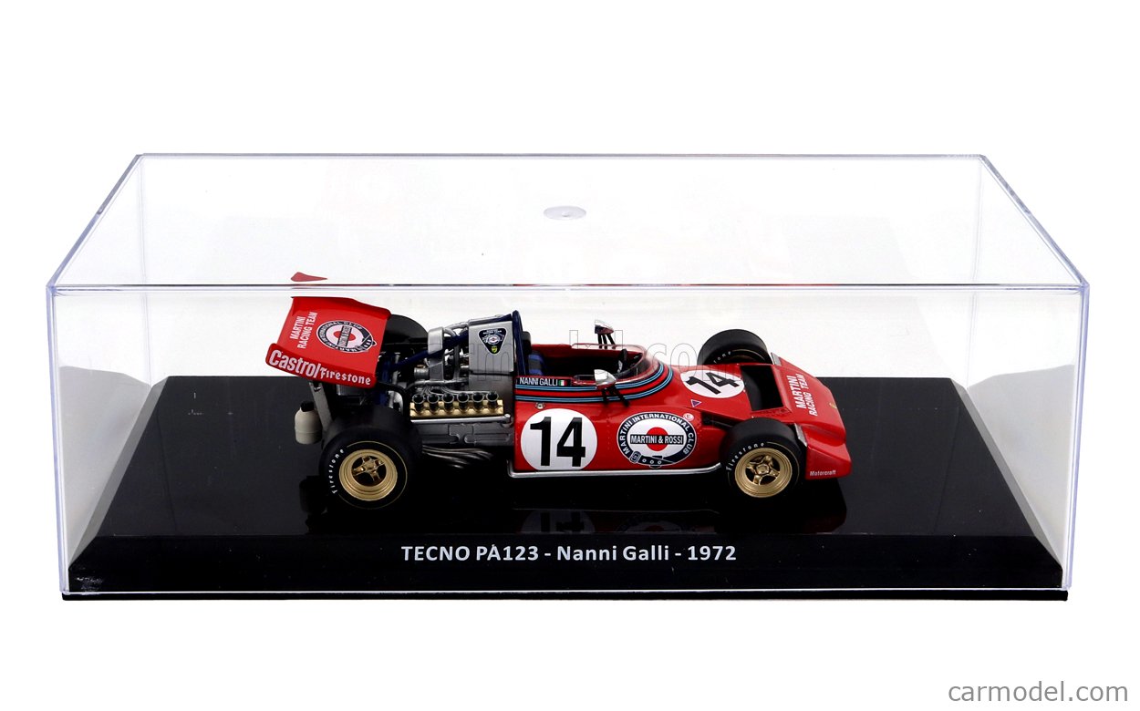 EDICOLA MW2ALA0070-EXPO24-VET Scale 1/24 | TECNO F1 PA123 TEAM MARTINI RACING N 14 SEASON 1972 ...