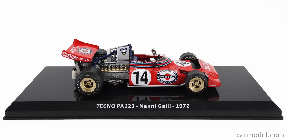 EDICOLA MW2ALA0070-EXPO24-VET Scale 1/24 | TECNO F1 PA123 TEAM MARTINI RACING N 14 SEASON 1972 ...