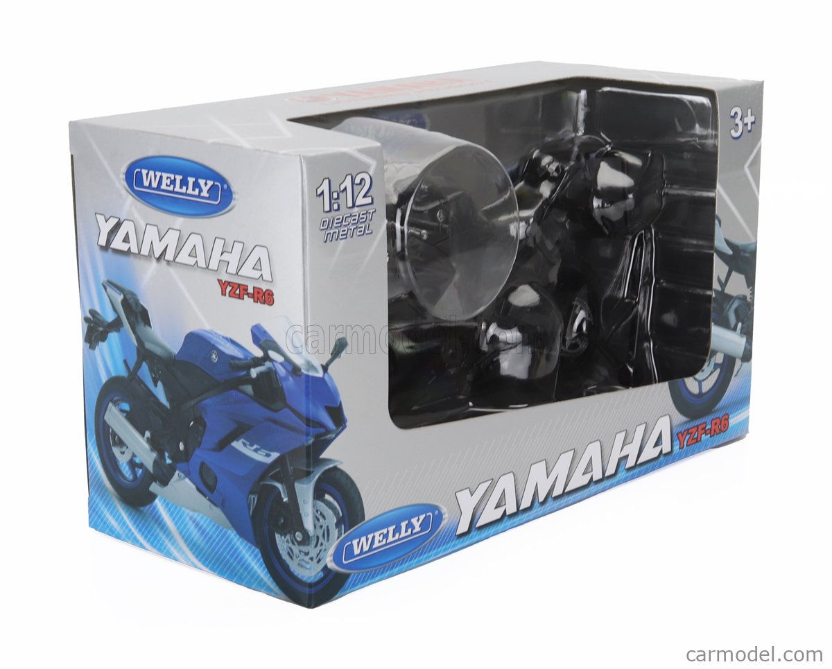 WELLY WE62201BK Scale 1/12 | YAMAHA YZF-R6 1999 BLACK