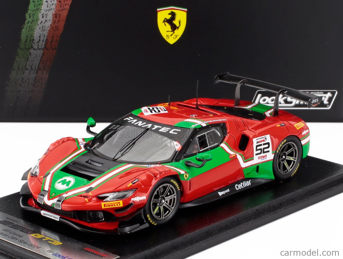 LOOKSMART LSRC189 Scale 1/43 | FERRARI 296 GT3 3.0L TWIN TURBO V6 TEAM ...