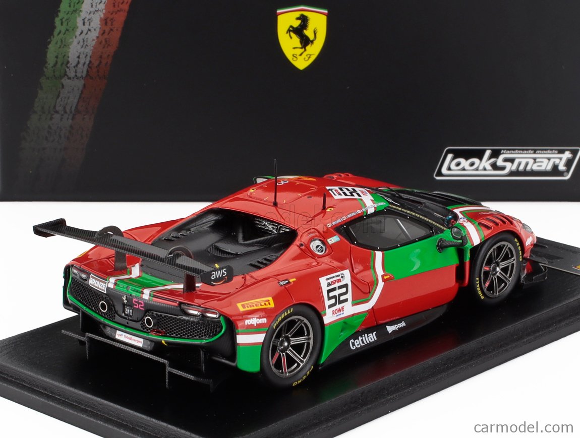 LOOKSMART LSRC189 Scale 1/43 | FERRARI 296 GT3 3.0L TWIN TURBO V6 TEAM ...