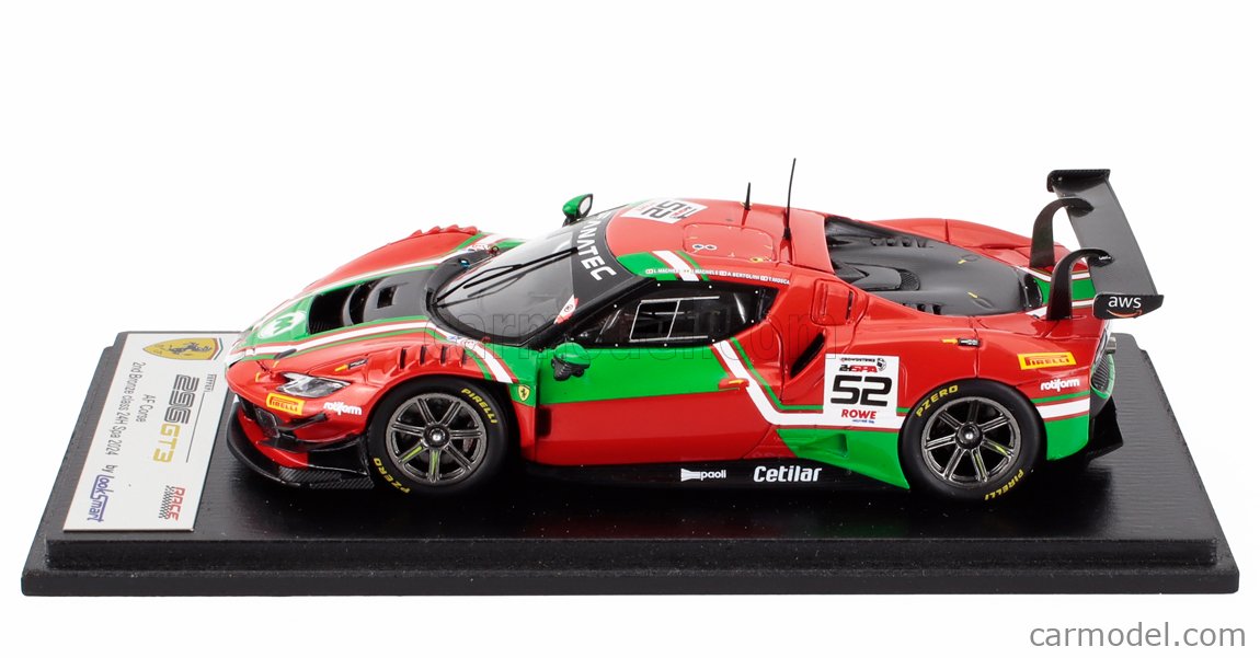 LOOKSMART LSRC189 Scale 1/43 | FERRARI 296 GT3 3.0L TWIN TURBO V6 TEAM ...