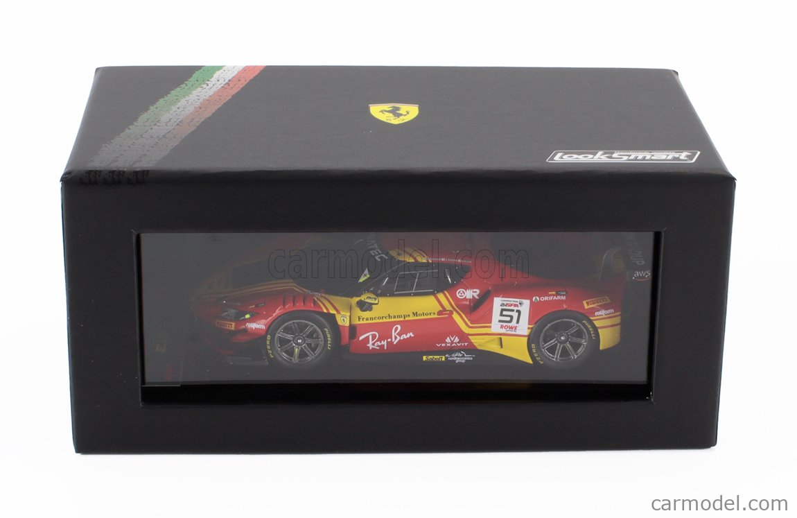 LOOKSMART LSRC188 Scale 1/43 | FERRARI 296 GT3 3.0L TWIN TURBO V6 TEAM ...