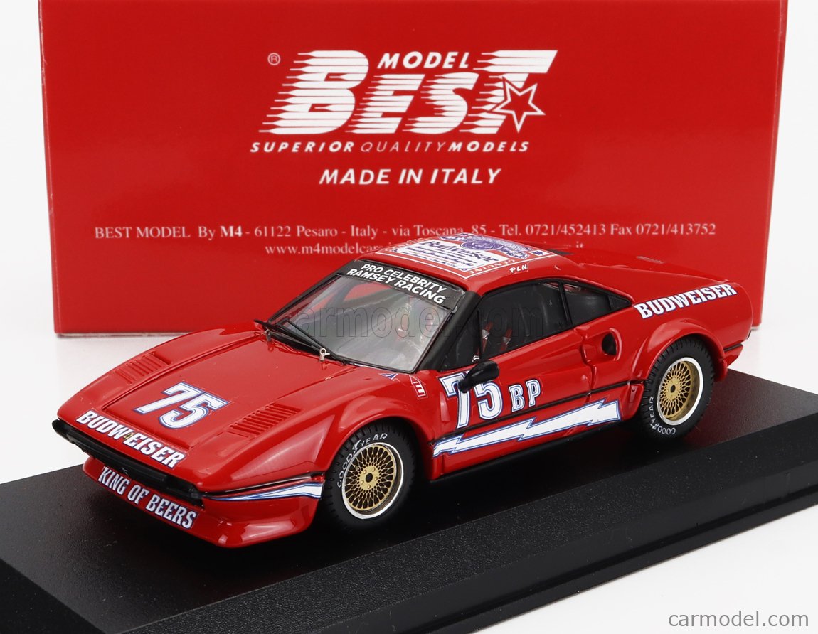 BEST-MODEL 9862 Scale 1/43 | FERRARI 308GTB SCCA N 75 TRANS-AM ...