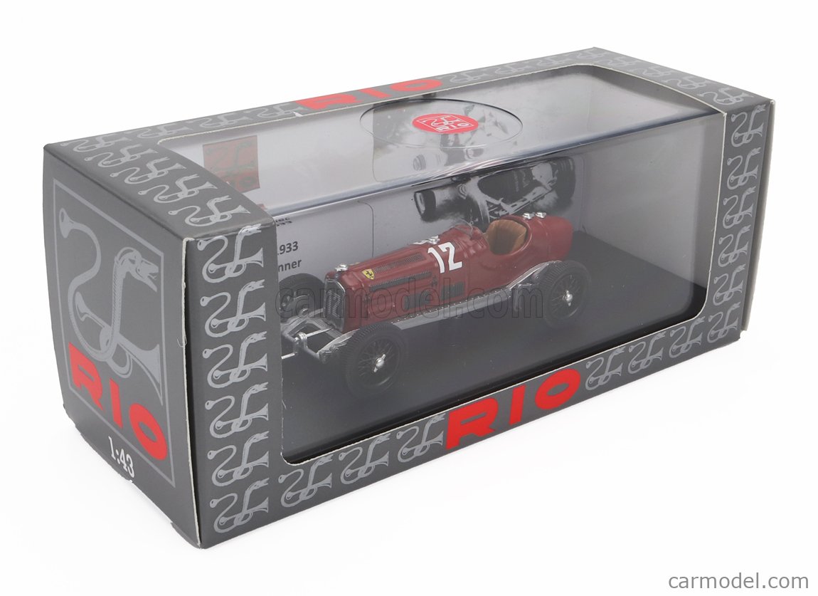 RIO-MODELS 4733 Scale 1/43 | ALFA ROMEO F1 P3 N 12 WINNER MONZA GP 1933 ...