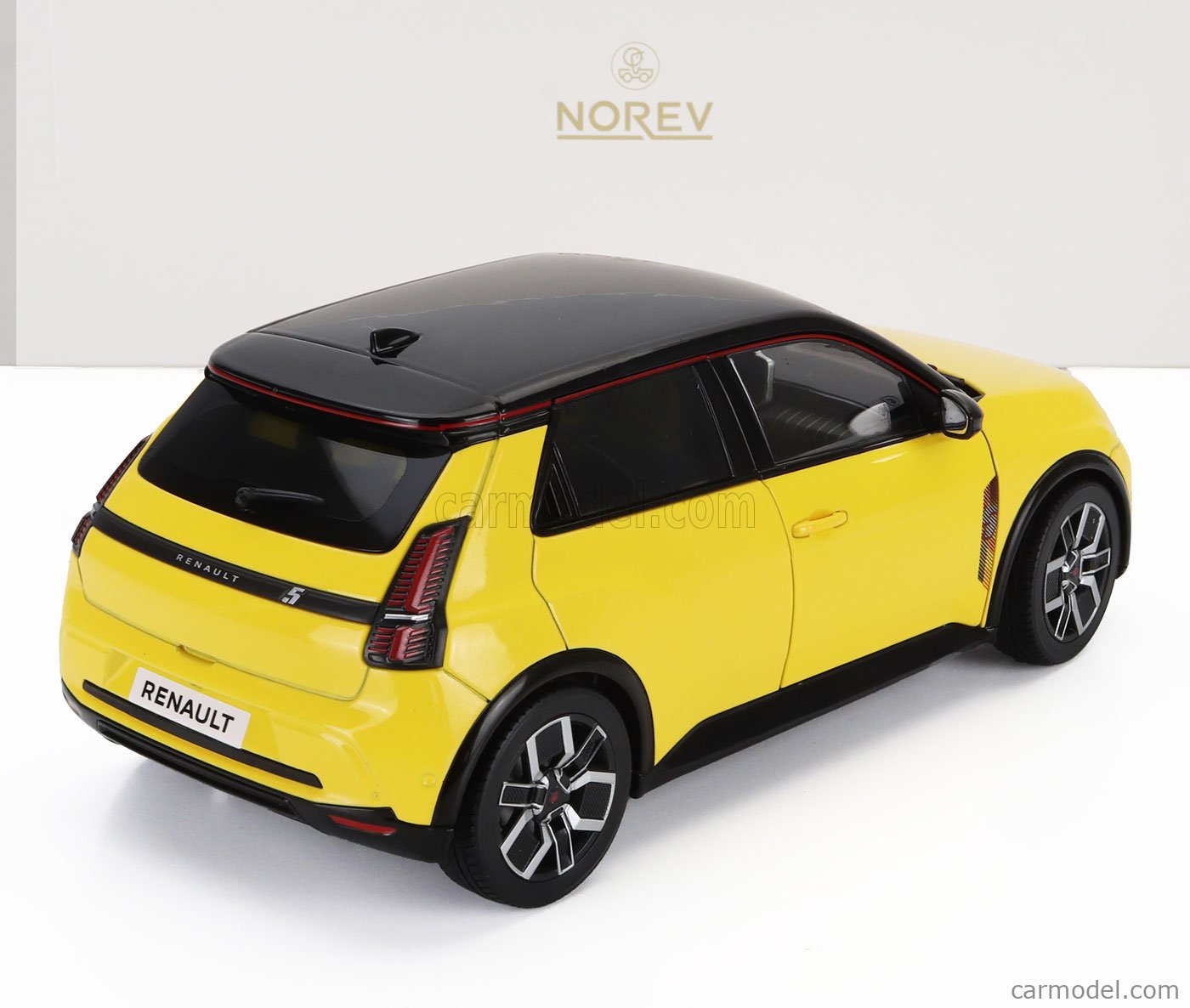 NOREV 185500 Echelle 1/18 | RENAULT R5 E-TECH 2024 POP YELLOW BLACK