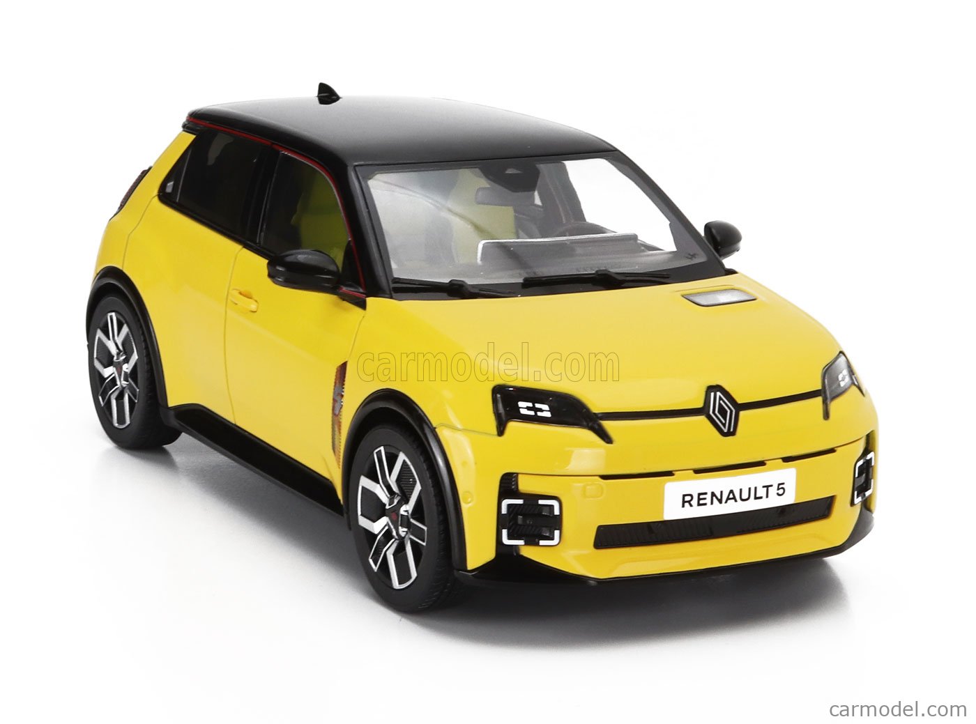 NOREV 185500 Echelle 1/18 | RENAULT R5 E-TECH 2024 POP YELLOW BLACK