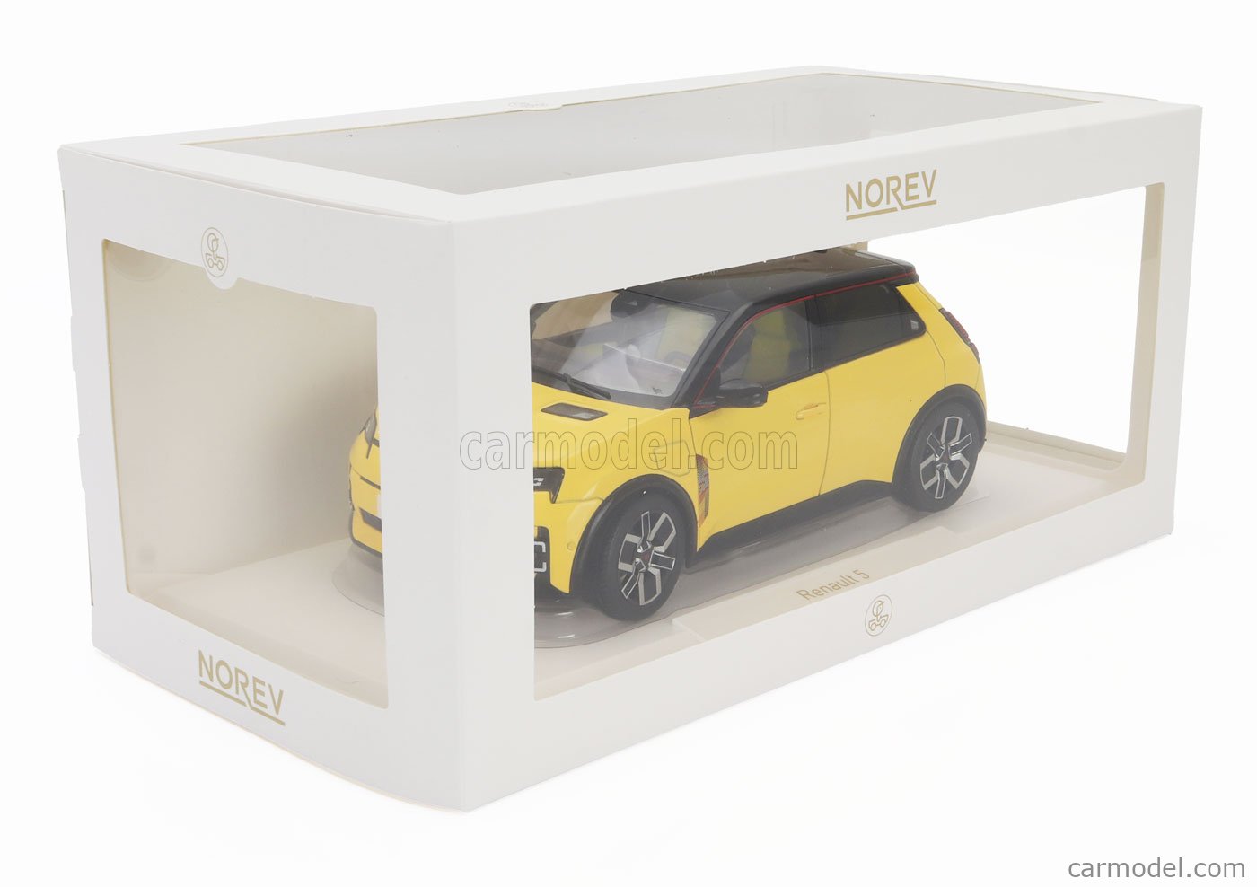 NOREV 185500 Scale 1/18 | RENAULT R5 E-TECH 2024 POP YELLOW BLACK