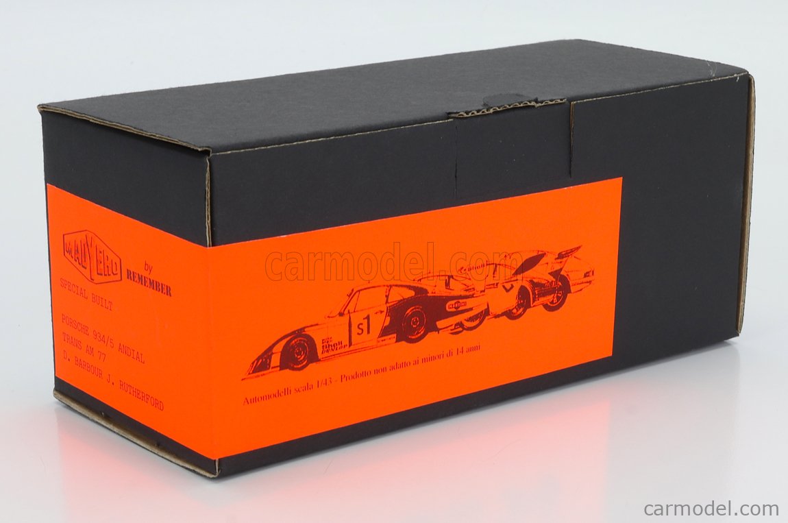 REMEMBER 181886 Scale 1/43 | PORSCHE 911 934 RSR TURBO TEAM ANDIAL ...