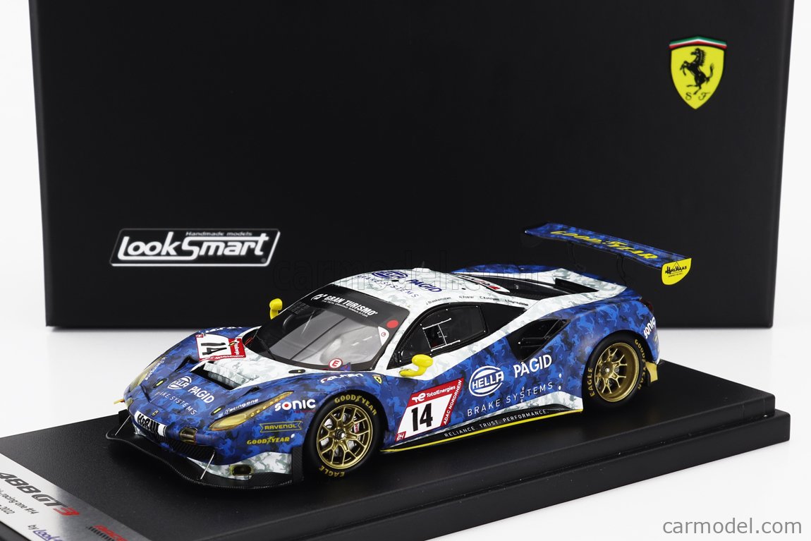 LOOKSMART LSRC148 Scale 1/43 | FERRARI 488 GT3 EVO 3.9L TURBO V8 HELLA ...