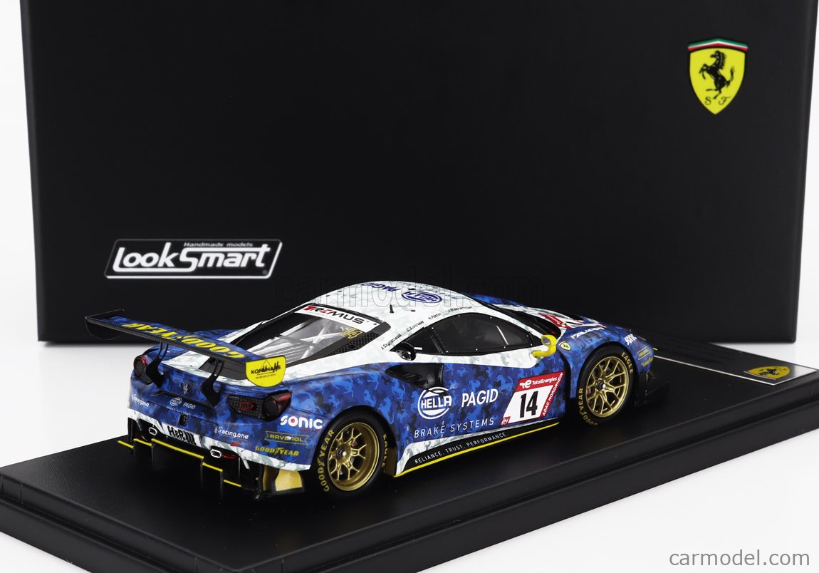 LOOKSMART LSRC148 Scale 1/43 | FERRARI 488 GT3 EVO 3.9L TURBO V8 HELLA ...
