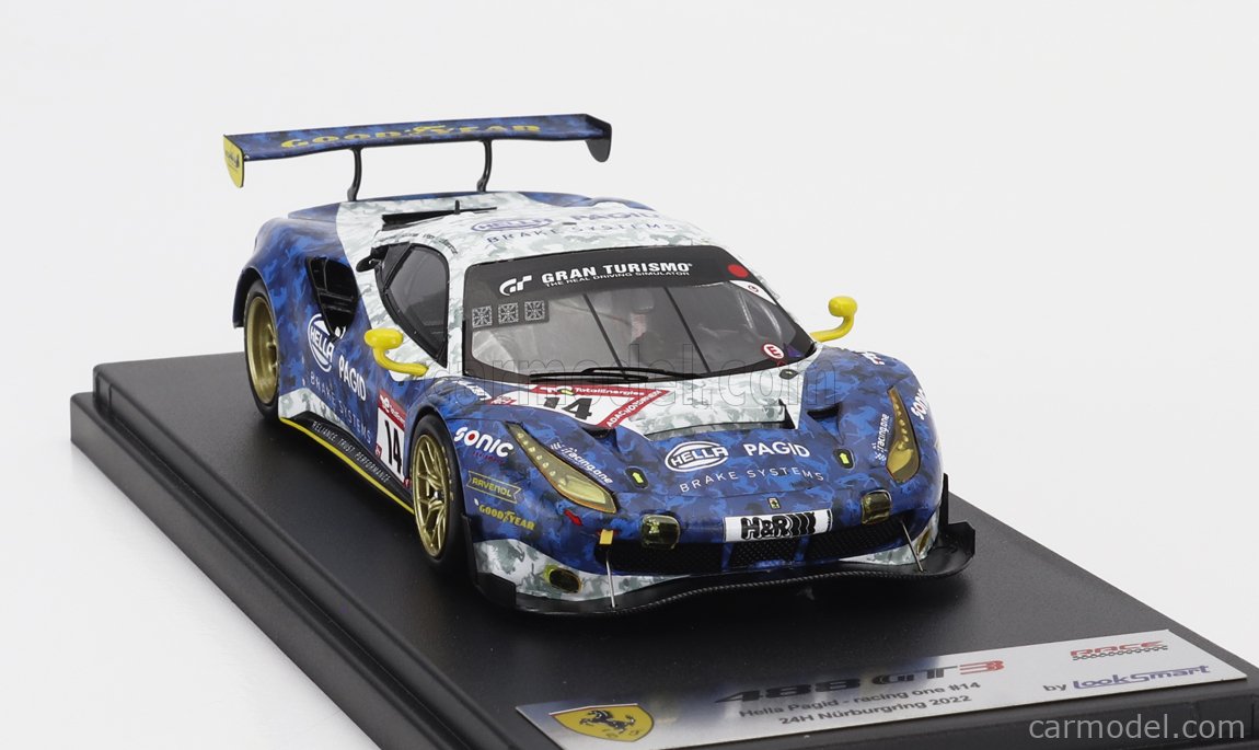 LOOKSMART LSRC148 Scale 1/43 | FERRARI 488 GT3 EVO 3.9L TURBO V8 HELLA ...