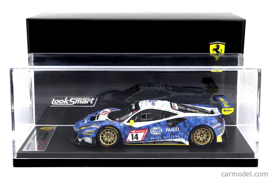 LOOKSMART LSRC148 Escala 1/43 | FERRARI 488 GT3 EVO 3.9L TURBO V8 HELLA ...