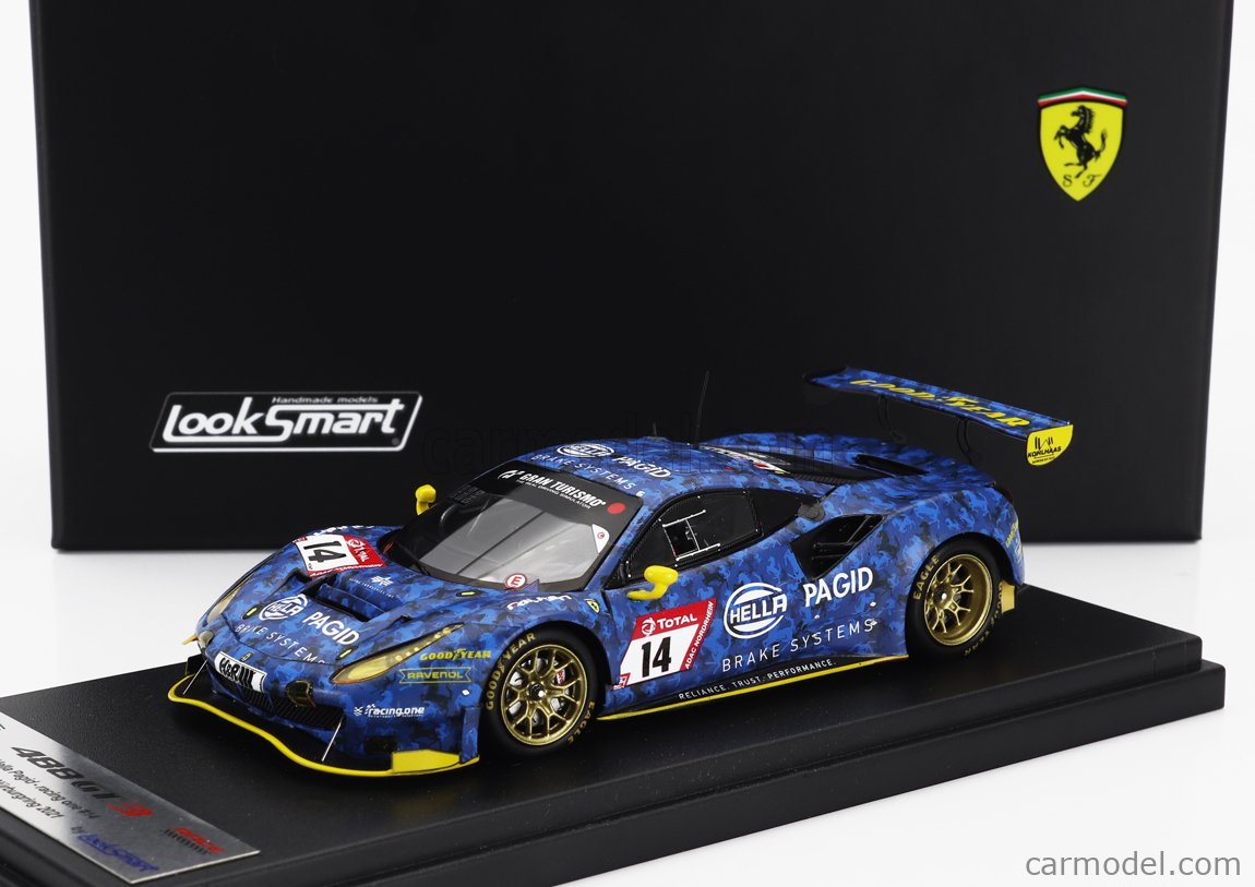 LOOKSMART LSRC096 Scale 1/43 | FERRARI 488 GT3 EVO 3.9L TURBO V8 HELLA ...