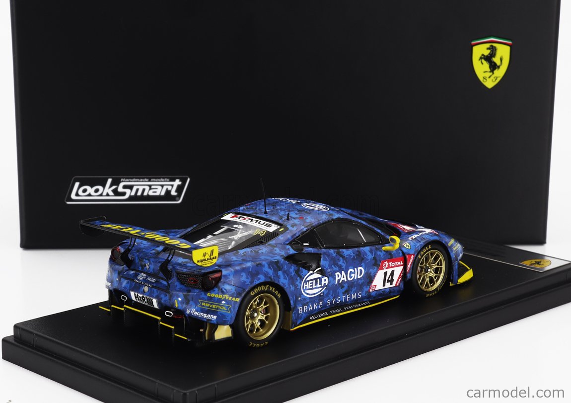 LOOKSMART LSRC096 Scale 1/43 | FERRARI 488 GT3 EVO 3.9L TURBO V8 HELLA ...